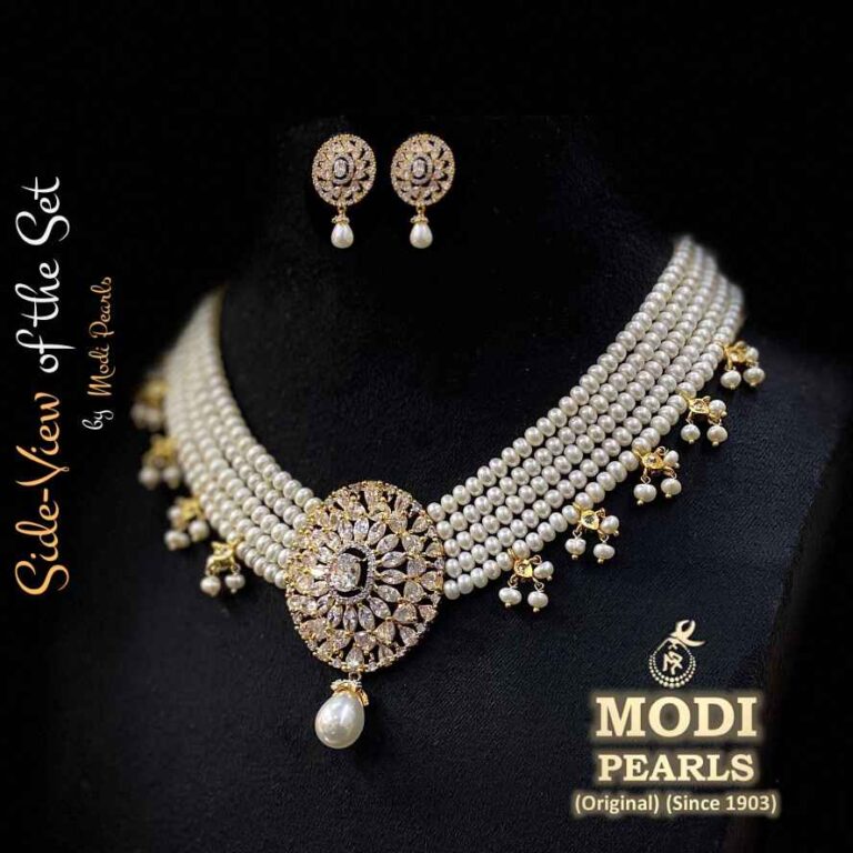 Beautiful Nizami Pearl Chokar Set - Modi Pearls